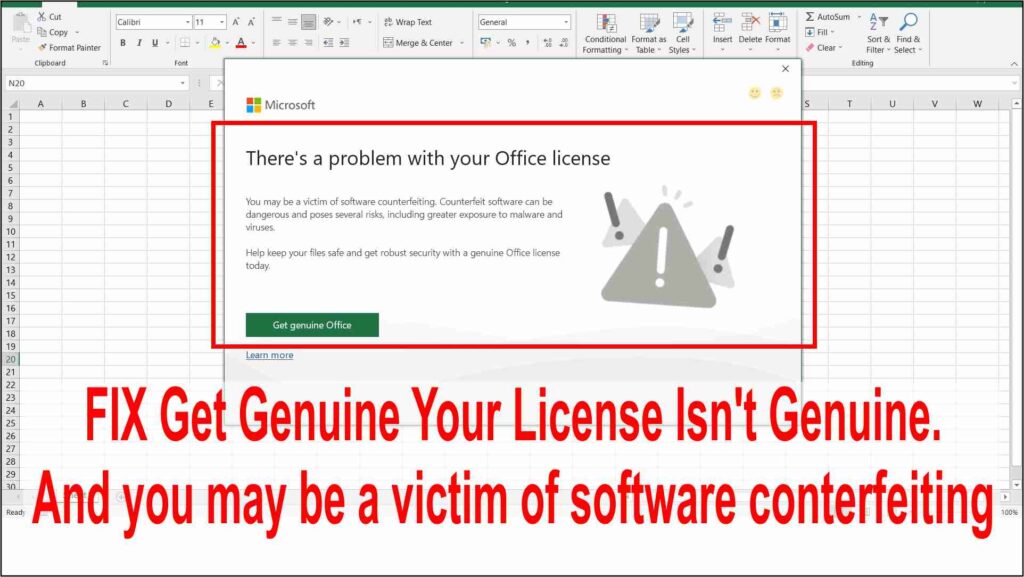 [FIX] Get Genuine Office - Your License Isn't Genuine, and You May Be A ...
