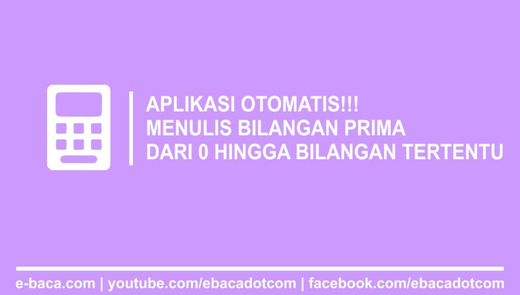 Bilangan Prima – e-Baca