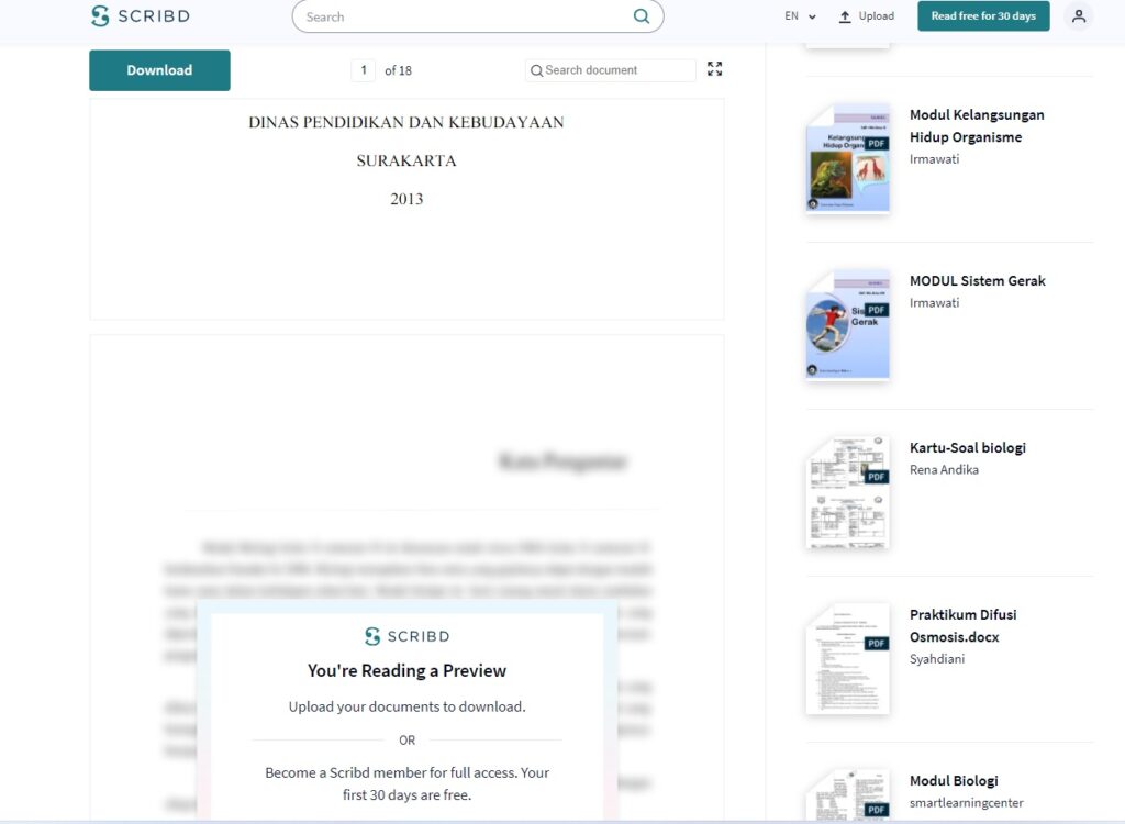 Cara Unblur Scribd Tanpa Login – e-Baca