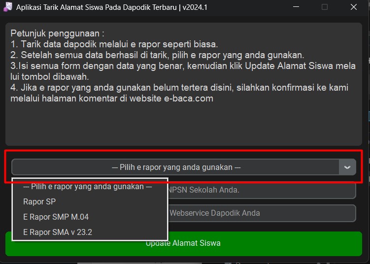 Cara Mengatasi Alamat Siswa Tidak Muncul di Erapor – e-Baca